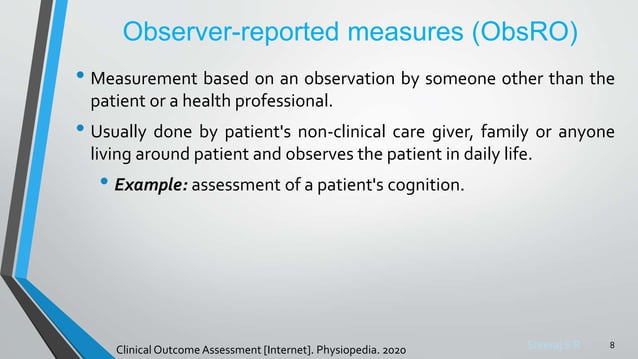Introduction to outcome measures | PPTX