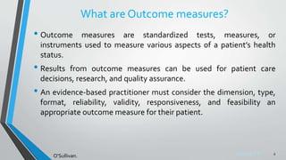 Introduction to outcome measures | PPT