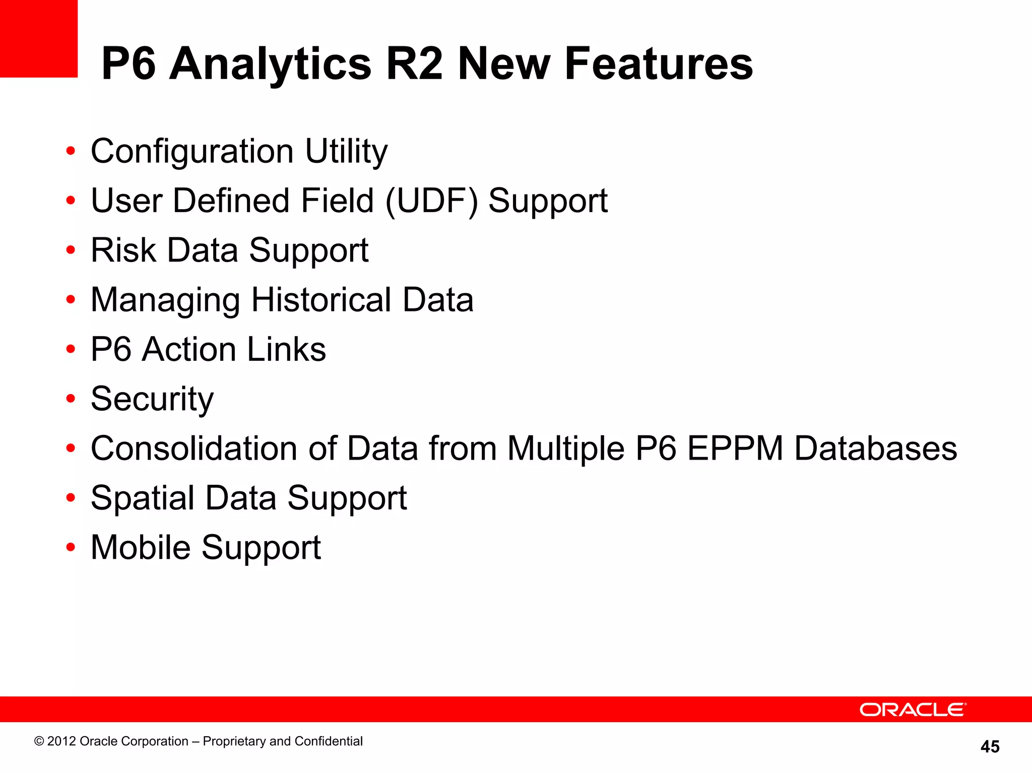 Introduction to P6 Analytics 2.0 | PDF