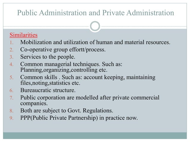 Introduction to Public Administration | PPTX | Business Administration ...