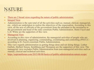 Introduction to Public Administration | PPTX