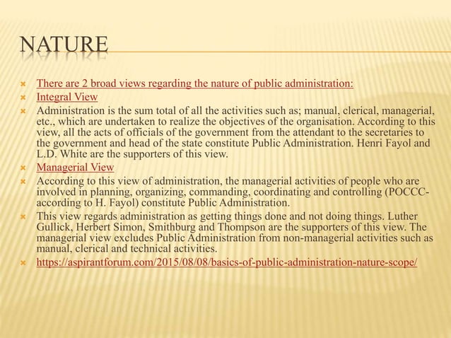 Introduction to Public Administration | PPTX | Business Administration ...