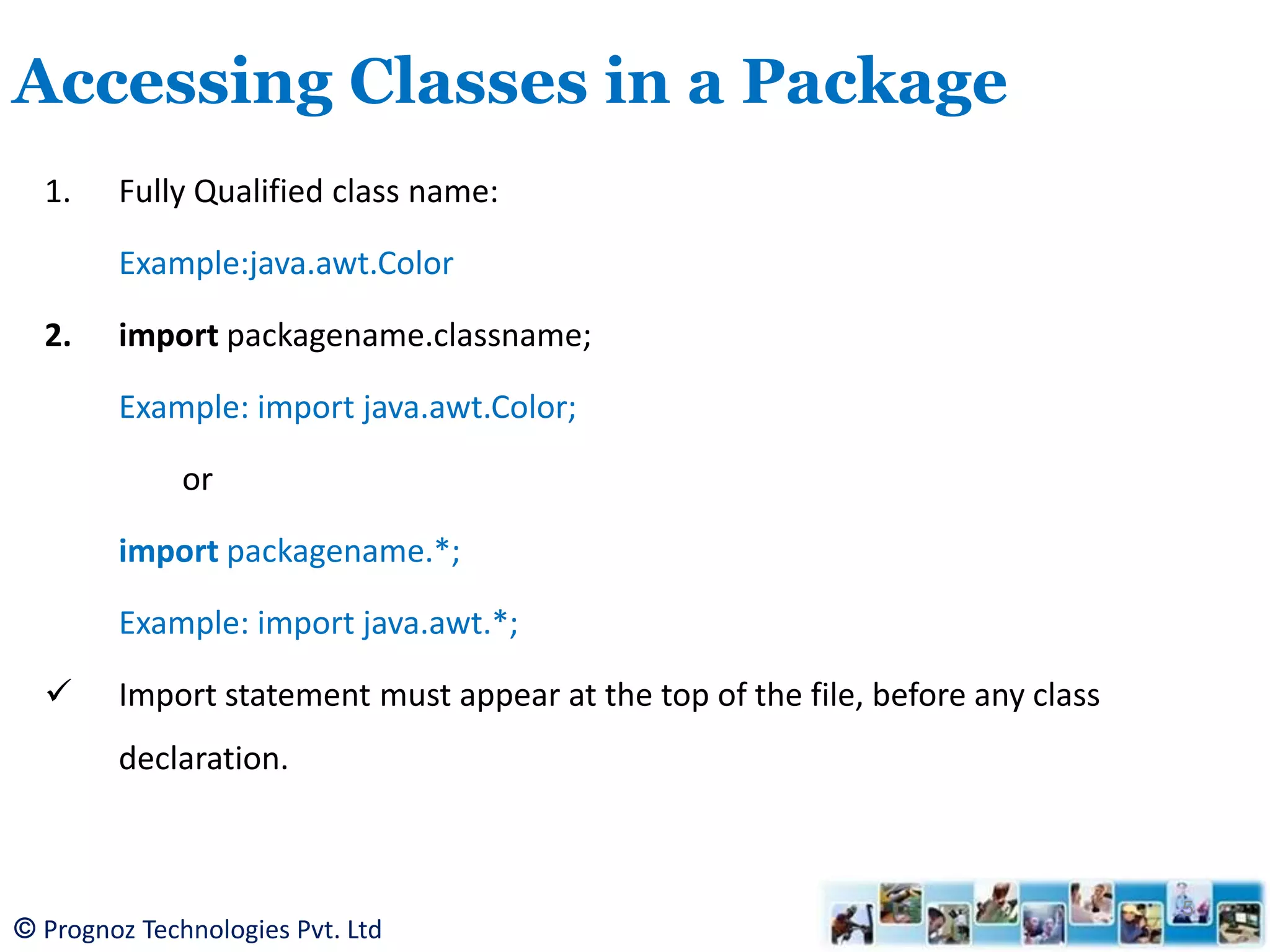 Introduction to package in java | PPTX