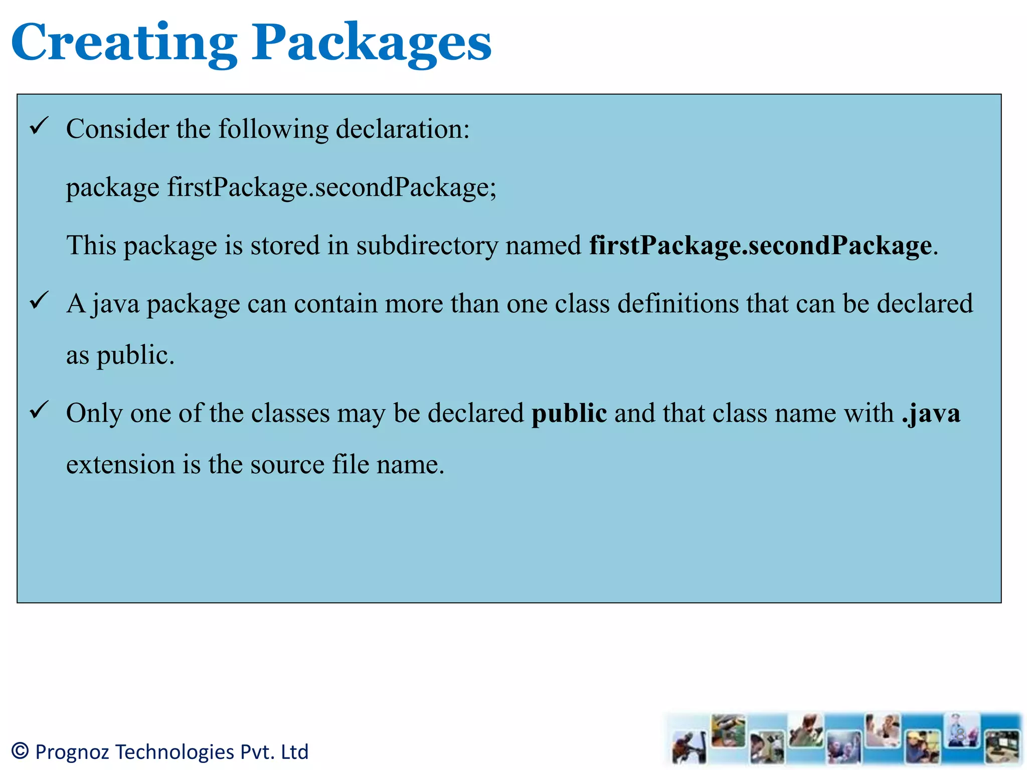 Introduction to package in java | PPTX