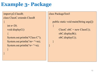 Introduction to package in java | PPTX