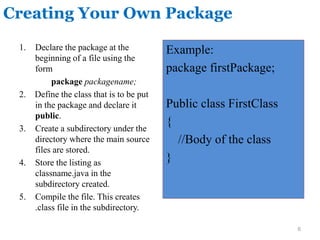 Introduction to package in java | PPTX