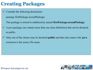 Introduction to package in java | PPTX