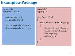 Introduction to package in java | PPTX