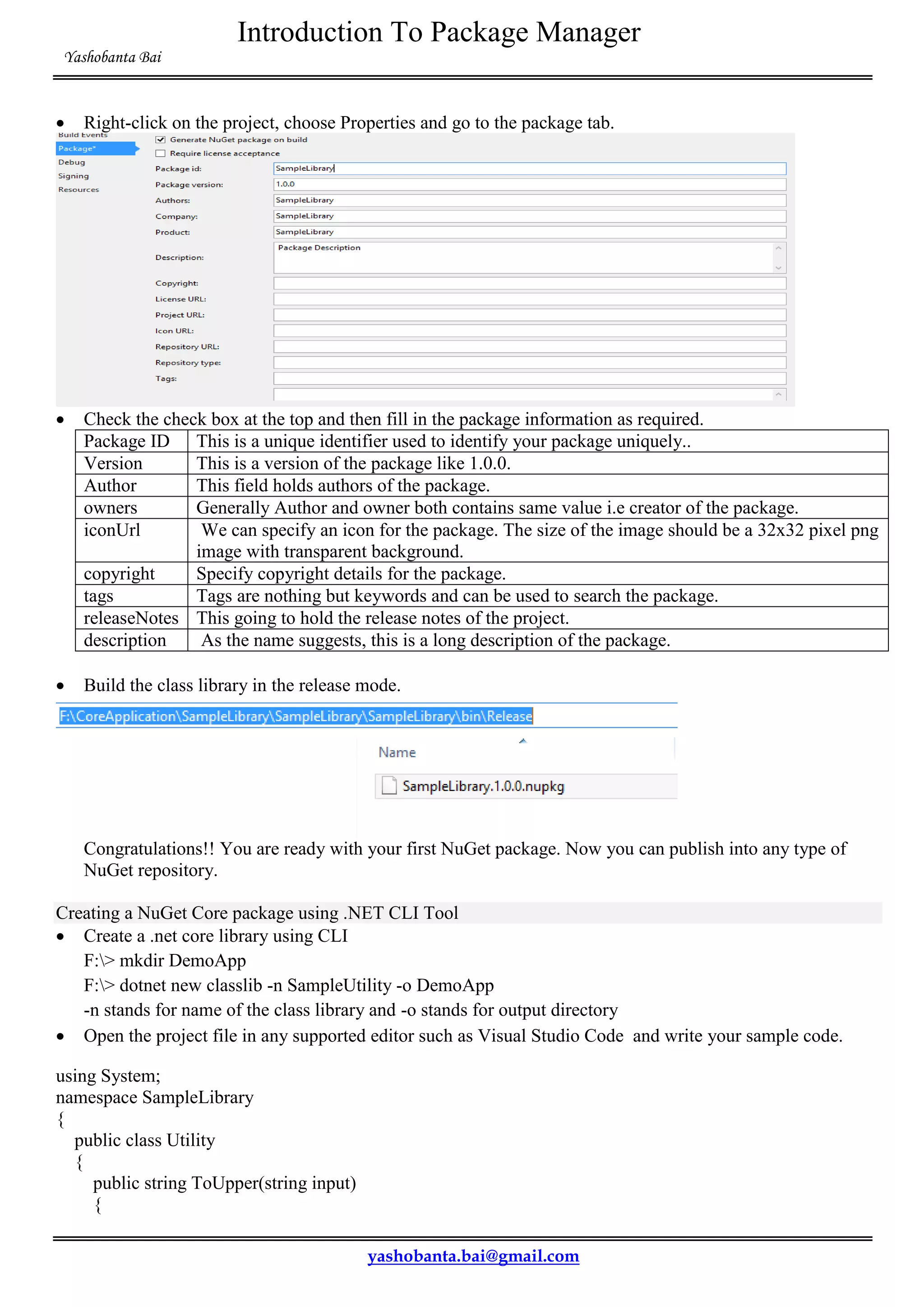 Introduction to package manager | PDF
