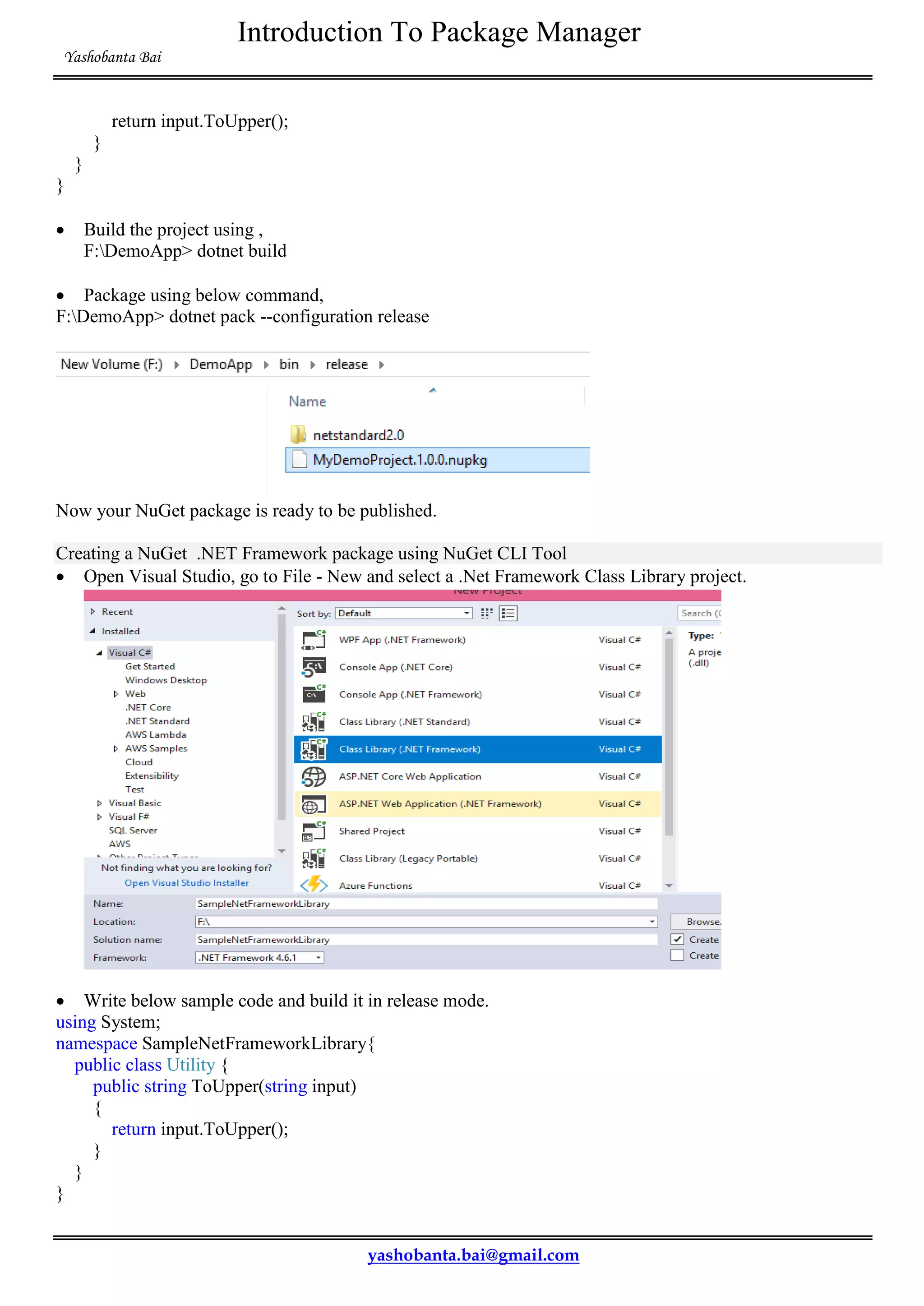 Introduction to package manager | PDF