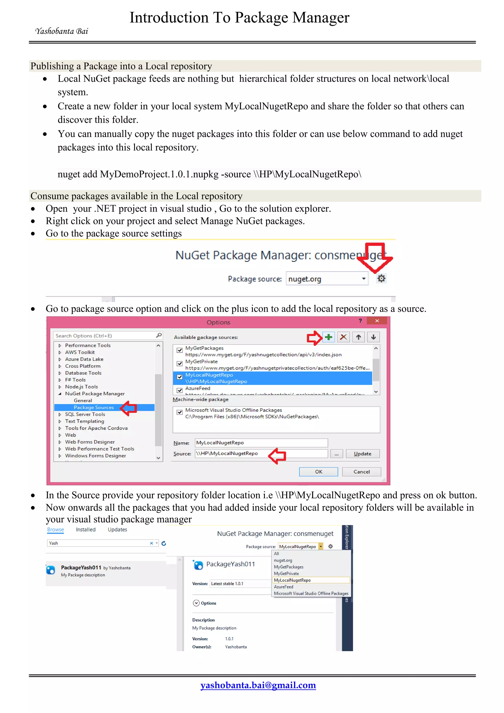 Introduction to package manager | PDF