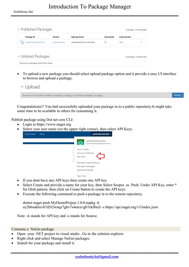 Introduction to package manager | PDF