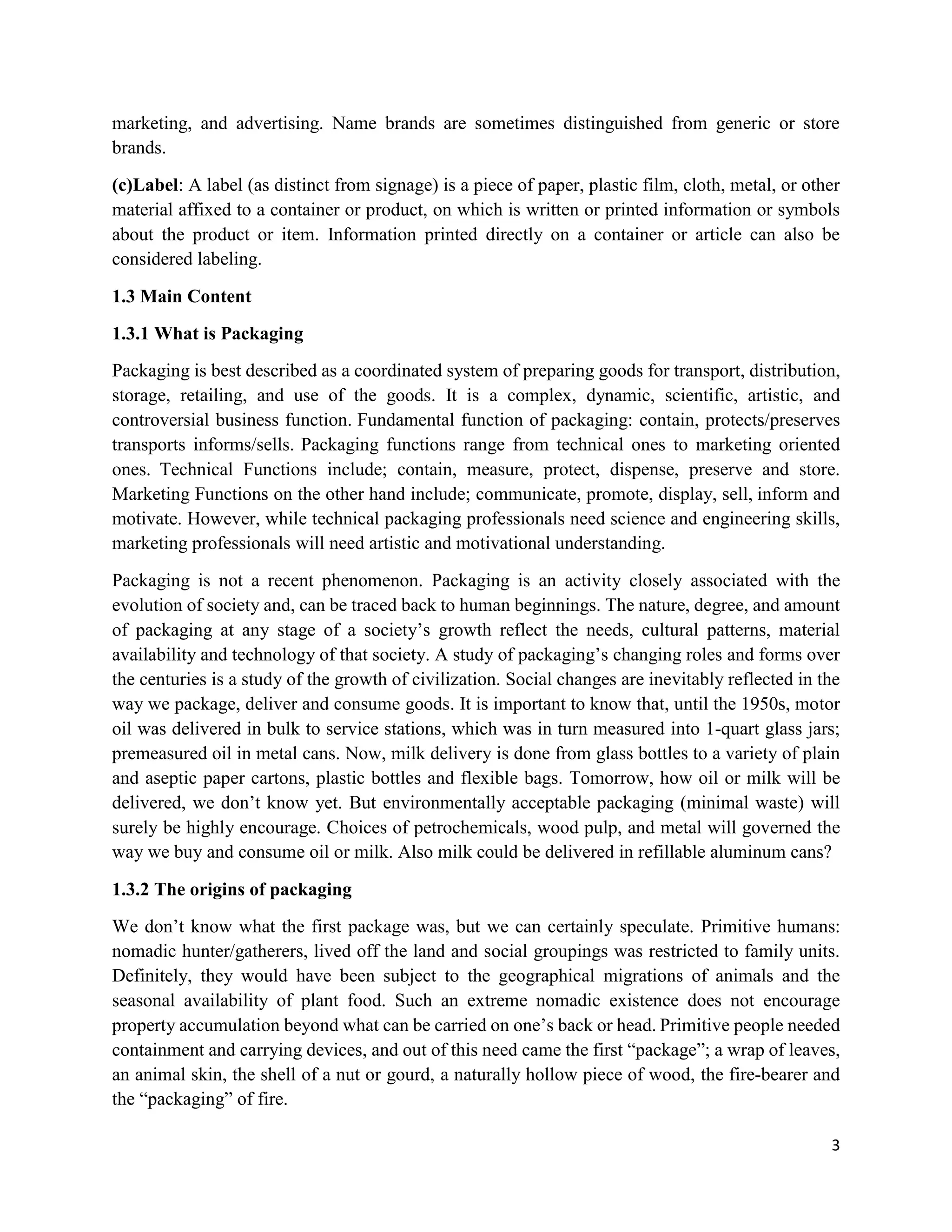 Introduction to packaging | PDF