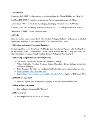 Introduction to packaging | PDF