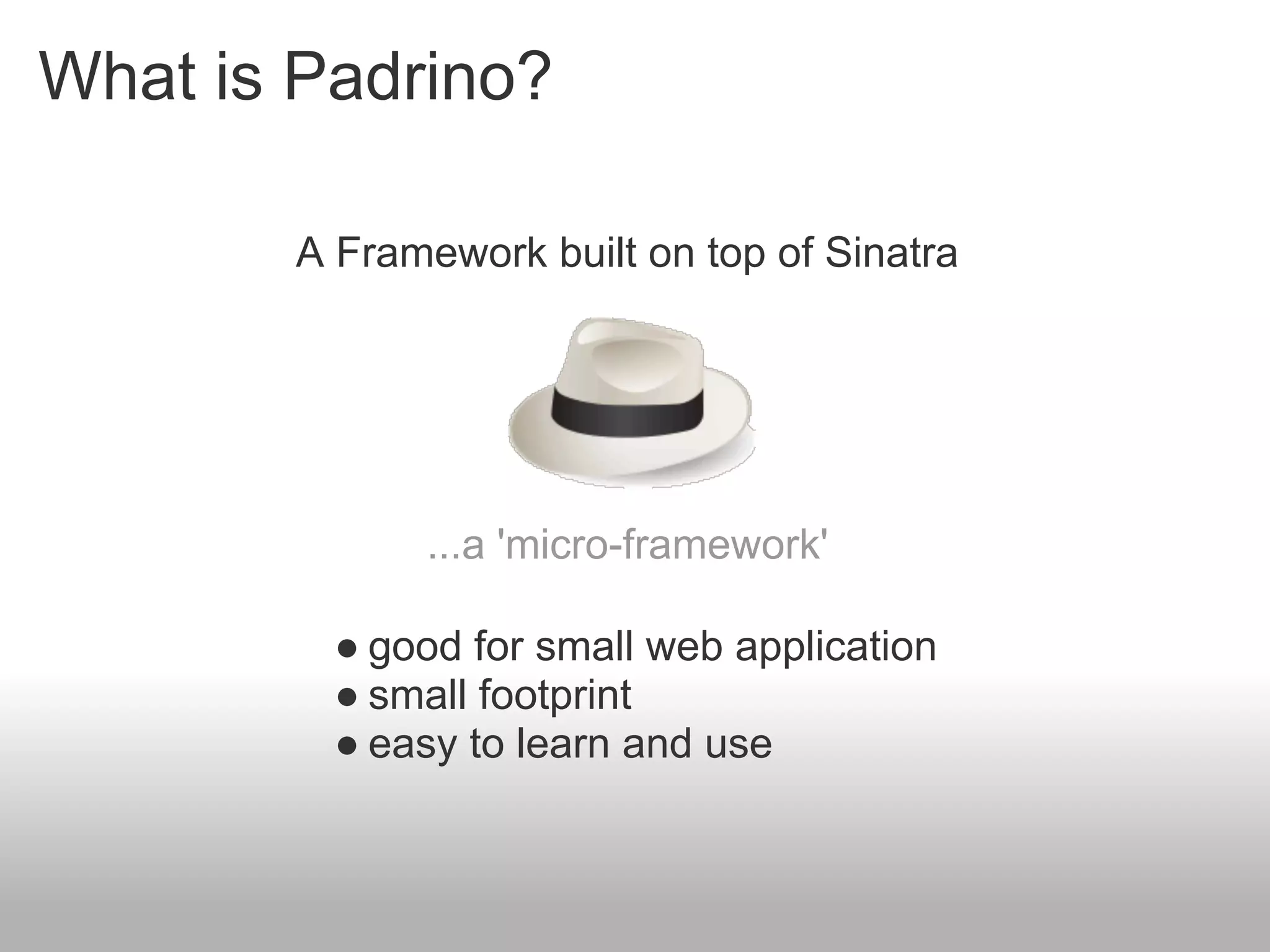 Introduction to padrino | PDF