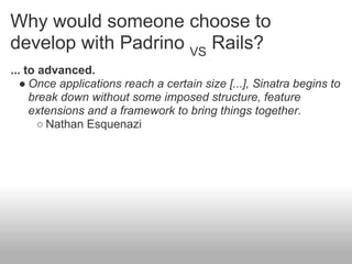 Introduction to padrino | PDF | Programming Languages | Computing