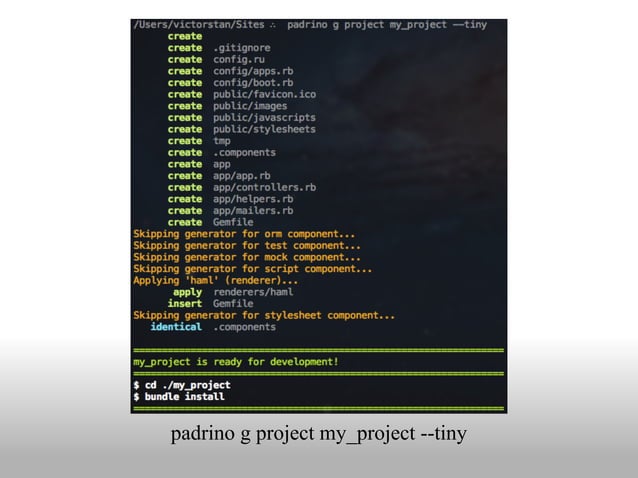 Introduction to padrino | PPT
