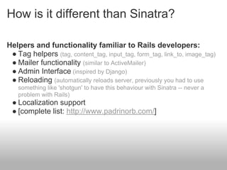 Introduction to padrino | PDF | Programming Languages | Computing