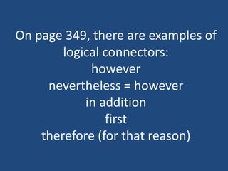 Introduction to pages 348 354 (logical connectors) | PPTX