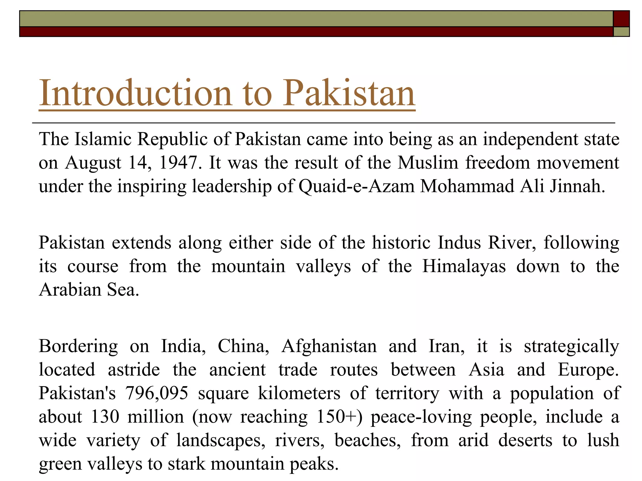 Introduction to Pakistan.ppt
