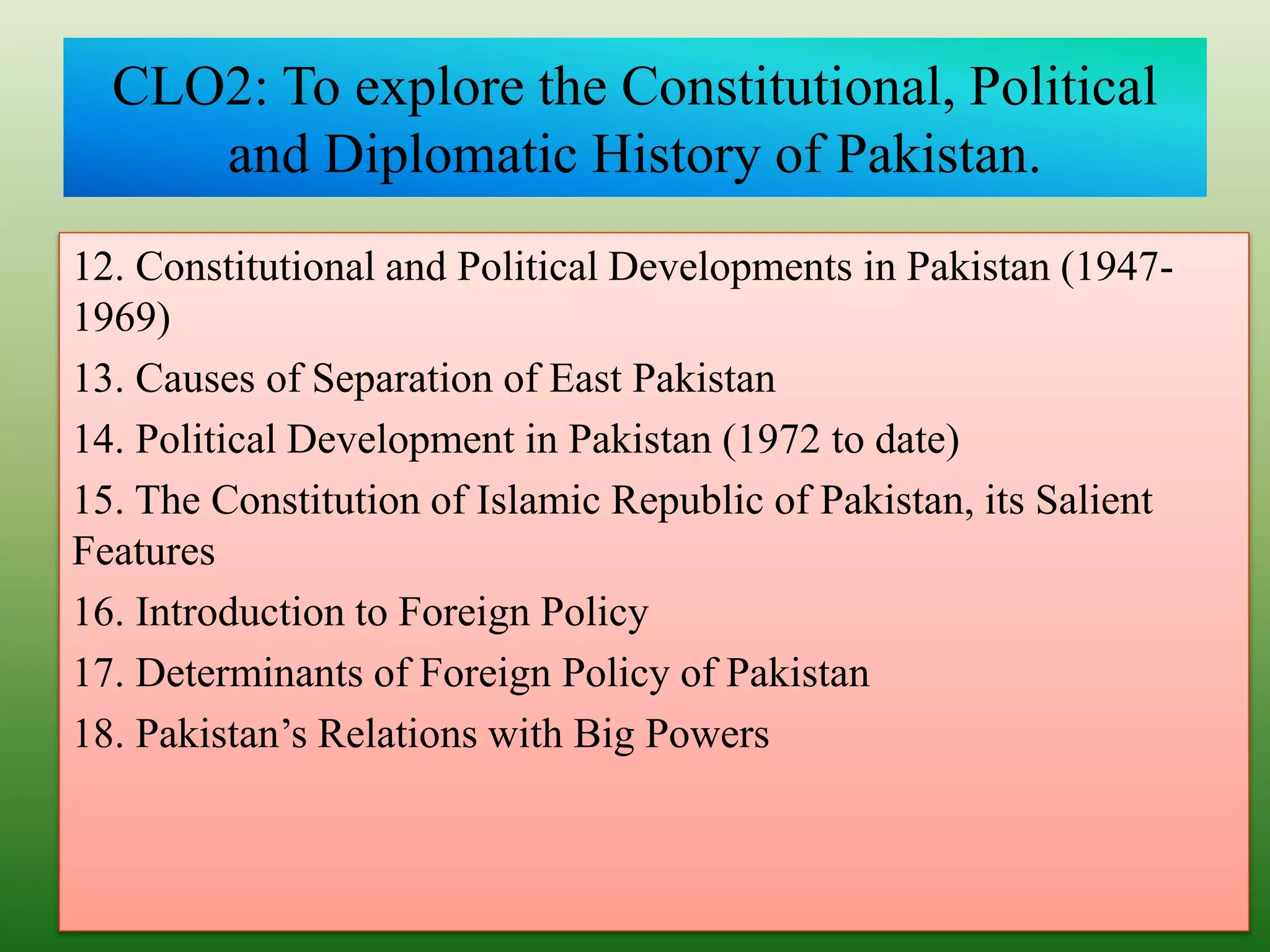 Introduction to pakistan studies | PPTX