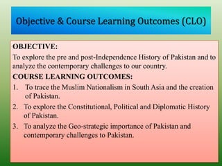 Introduction to pakistan studies | PPTX