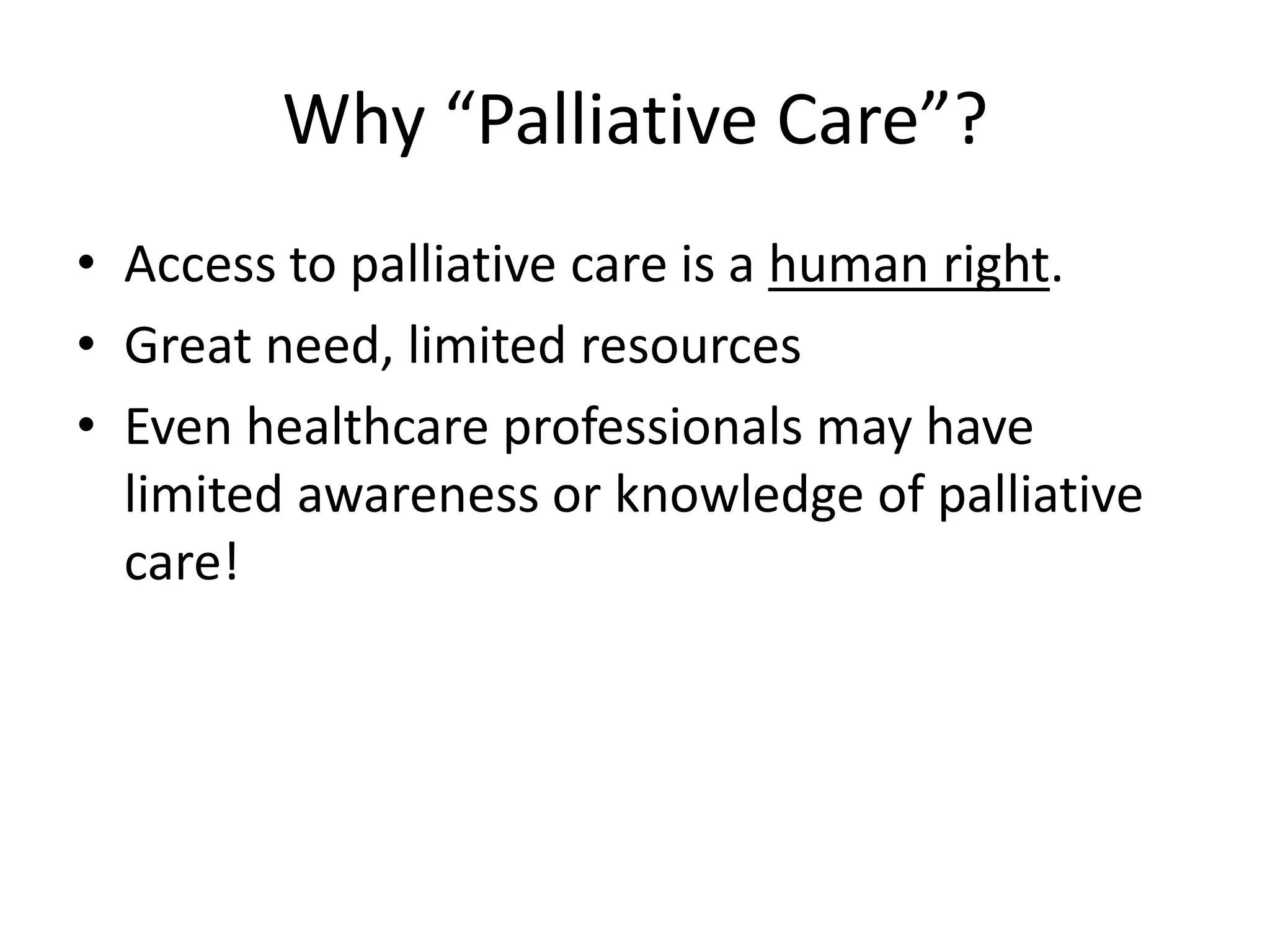 Introduction to palliative care | PPTX
