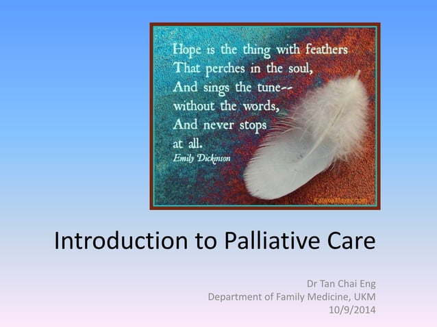 Introduction to palliative care | PPTX
