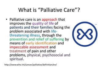 Introduction to palliative care | PPTX