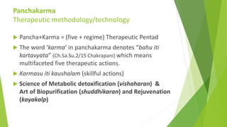 Introduction To Panchakarma | PPTX