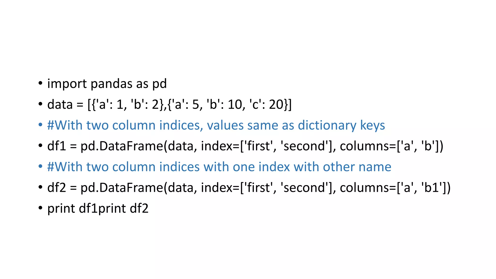 Introduction To Pandas Pptx Programming Languages Computing