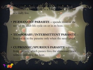 Introduction to parasitology | PPTX