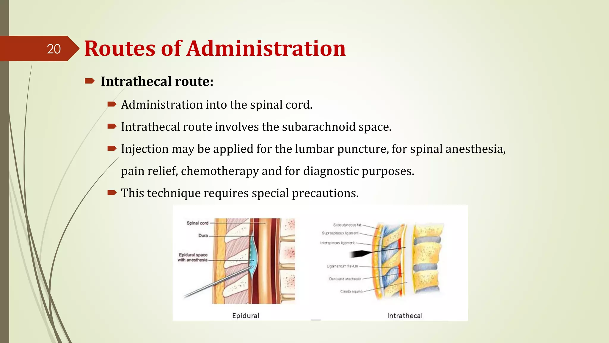 Introduction to parenteral products and routes of administration | PDF