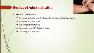 Introduction to parenteral products and routes of administration | PDF