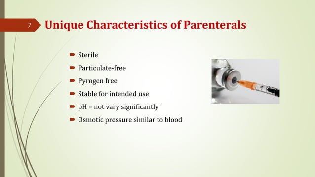 Introduction to parenteral products and routes of administration | PDF