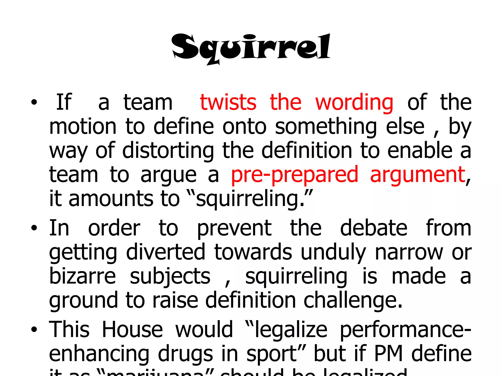 Introduction to parliamentary debate | PPTX