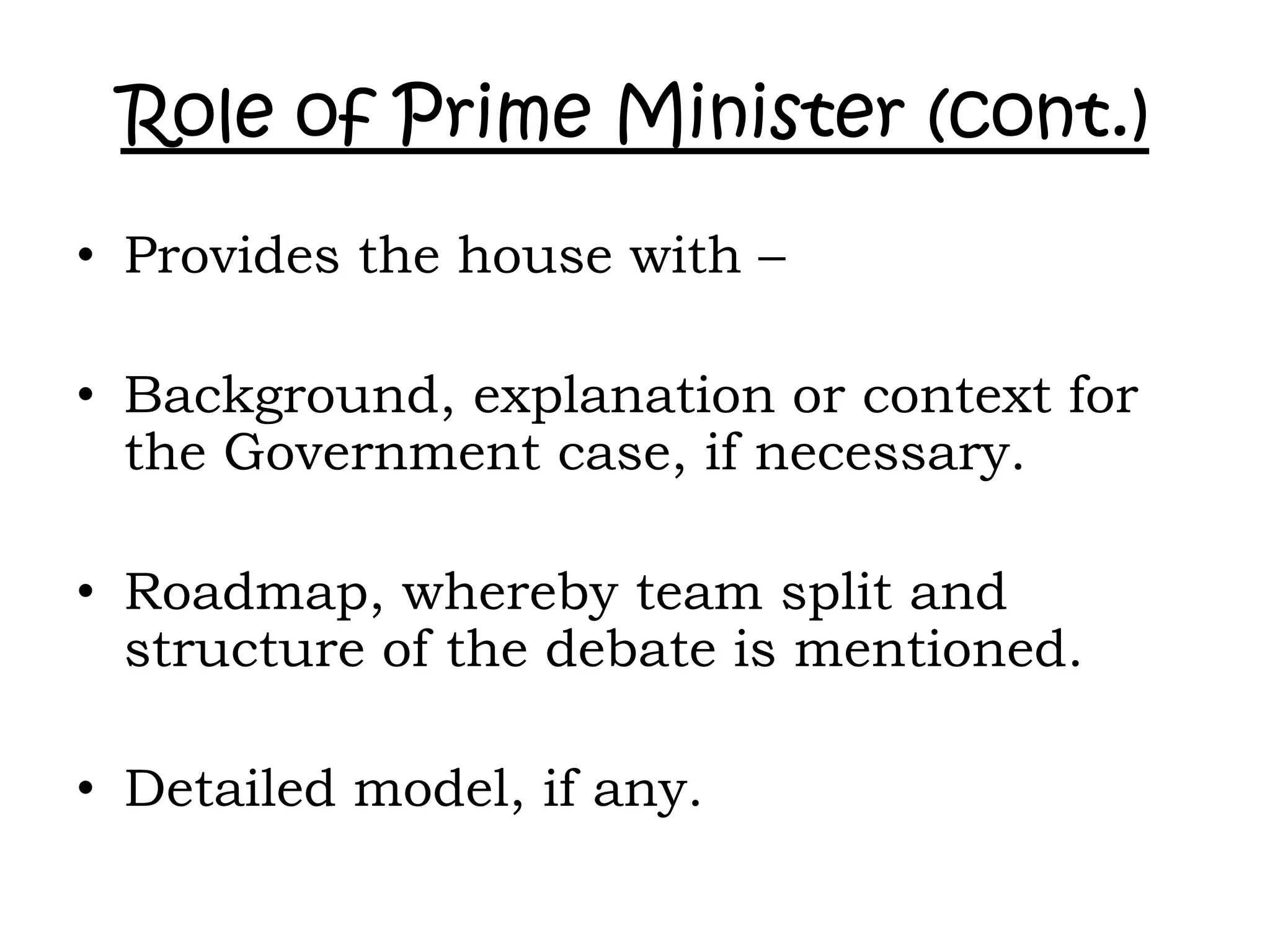 Introduction to parliamentary debate | PPTX