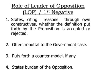 Introduction to parliamentary debate | PPTX | Political Issues & policy ...