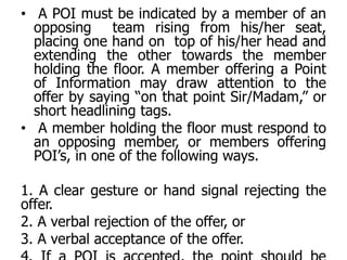 Introduction to parliamentary debate | PPTX