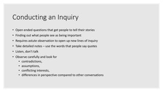 Introduction to participatory systemic inquiry mongolia | PPT