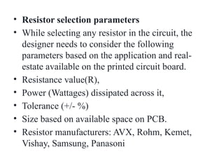 Introduction to Passive Circuit Elements.pptx | Consumer Electronics ...