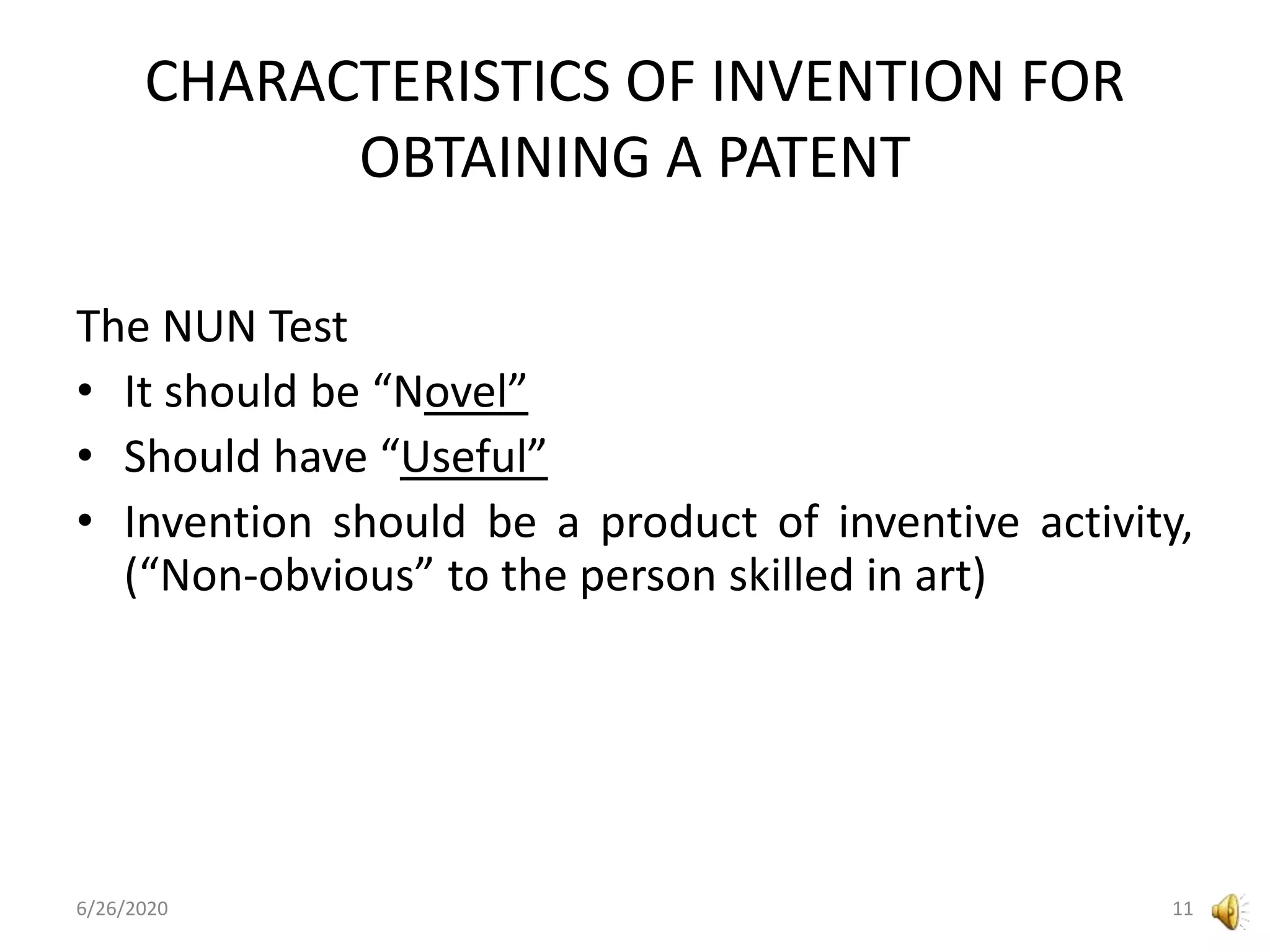 Introduction to patents | PPTX