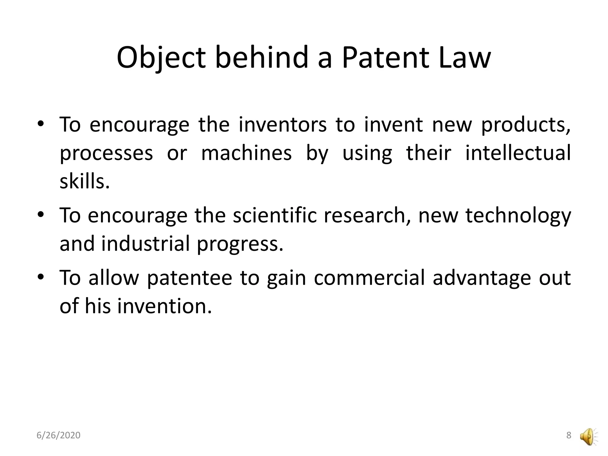 Introduction to patents | PPTX