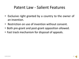 Introduction to patents | PPTX