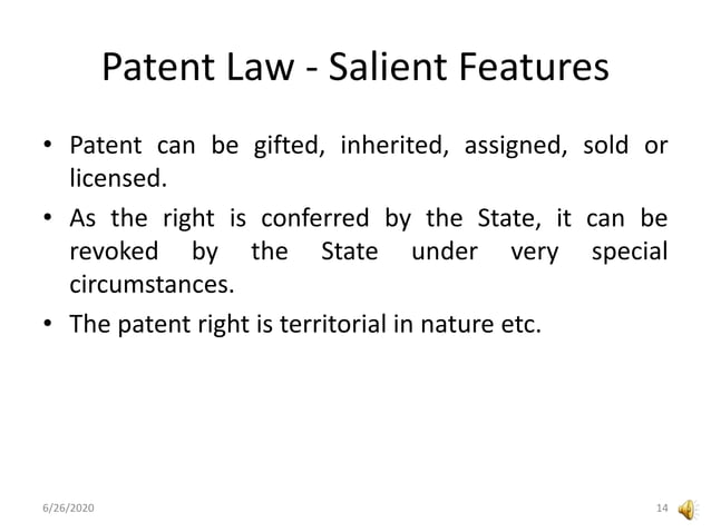 Introduction to patents | PPTX
