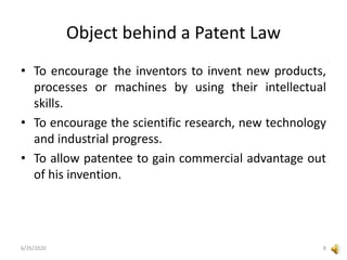 Introduction to patents | PPTX