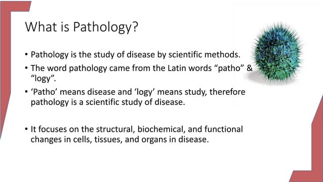 Introduction to pathology | PPTX | Biological Sciences | Science