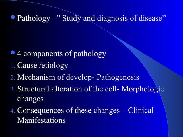 Introduction to pathology | PPT
