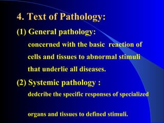 Introduction to pathology | PPT