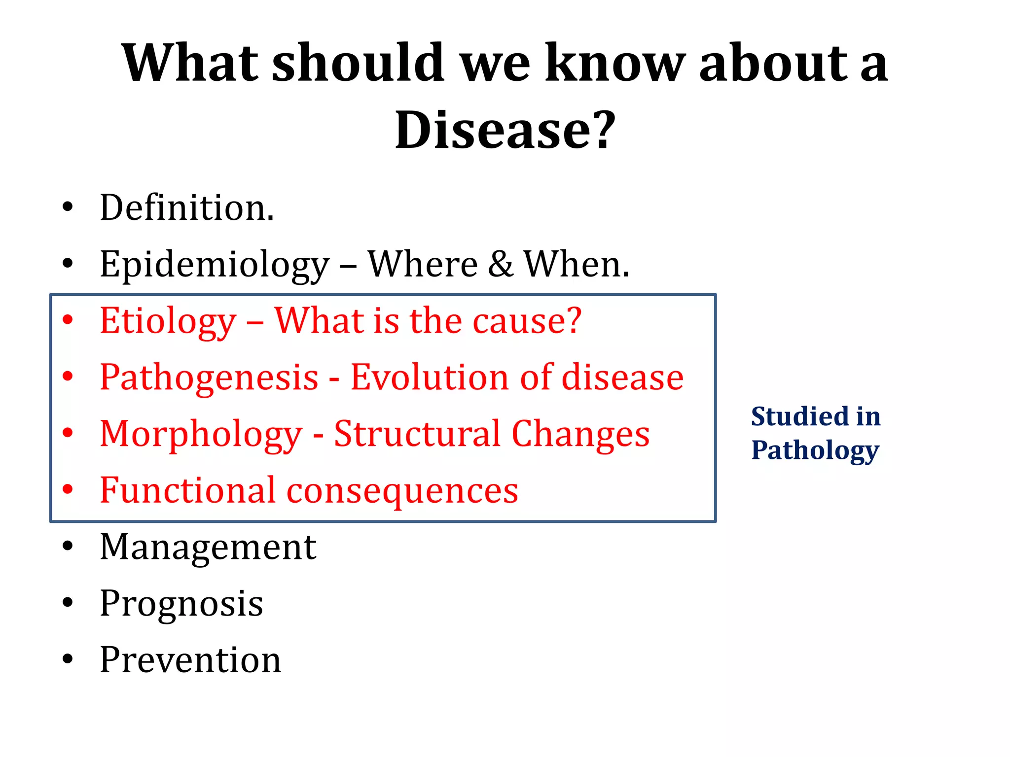 Introduction to pathology | PPTX